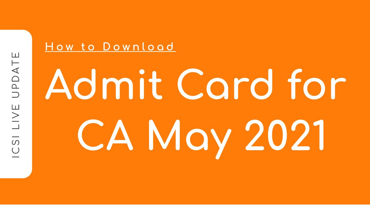 How to download CA admit card for ICAI students The Institute of ...
