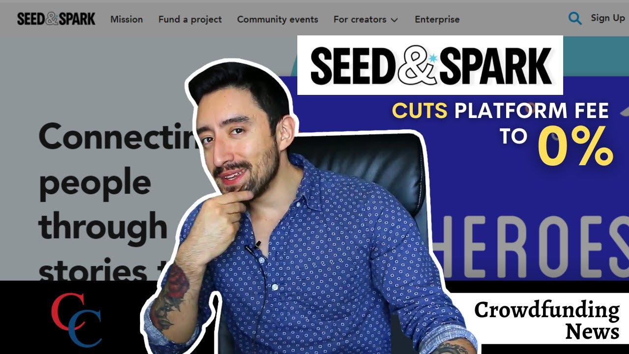 Seed & Spark CUTS Platform Fee to 0%! | Crowdfunding News - YouTube