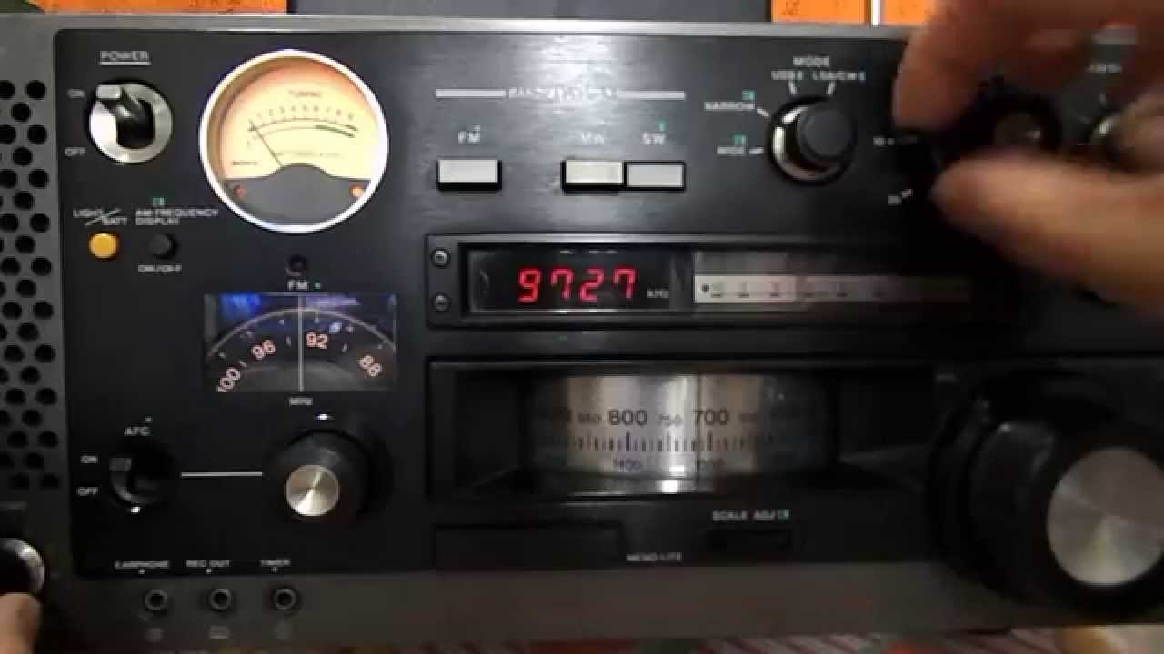 Radio Sony ICF 6800 W - YouTube