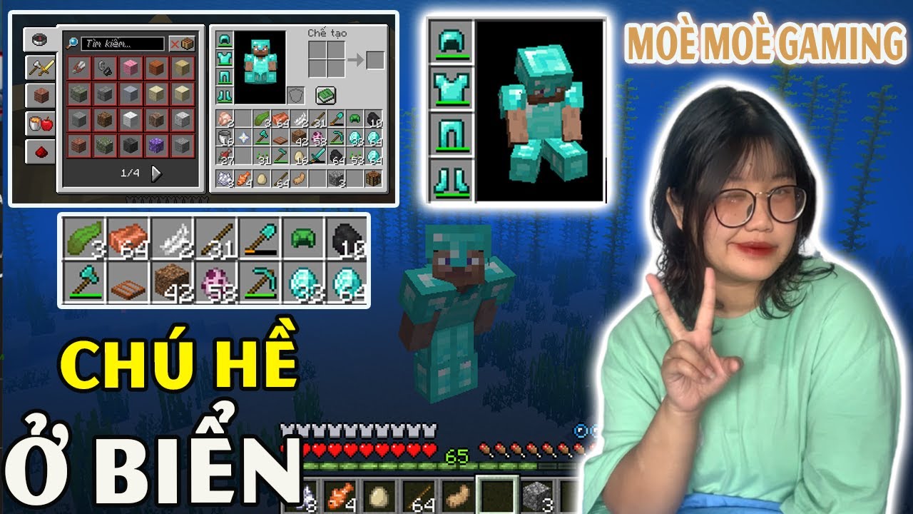 MOÈ MOÈ GAMING - CREATE MOD MINECRAFT - CHÚ HỀ TRONG LÒNG ĐẠI DƯƠNG ...