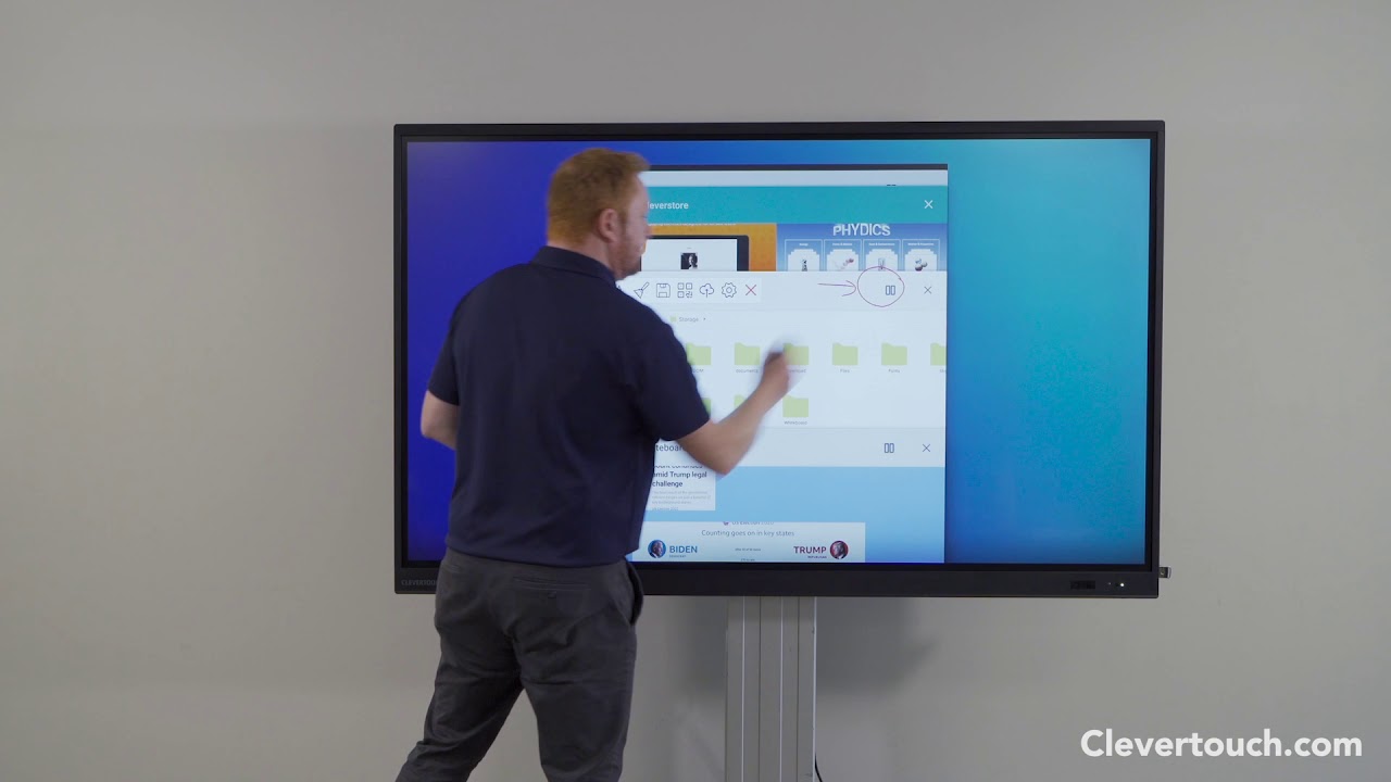Clevertouch | IMPACT & IMPACT Plus- Using Active Buttons - YouTube