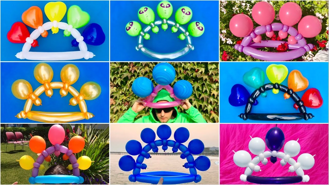 1 Balloon Hat - 100 Styles! - YouTube