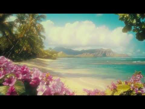 Tropical cute beach background  🌺￼