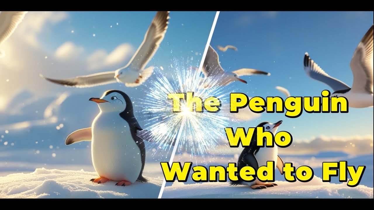 "The Penguin Who Wanted to Fly 🐧 | A Heartwarming Kids' Story ...