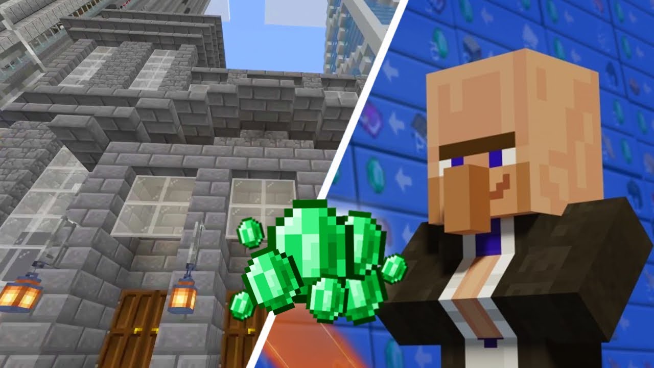 Minecraft STOCK MARKET Build | Survival Minecraft City - YouTube