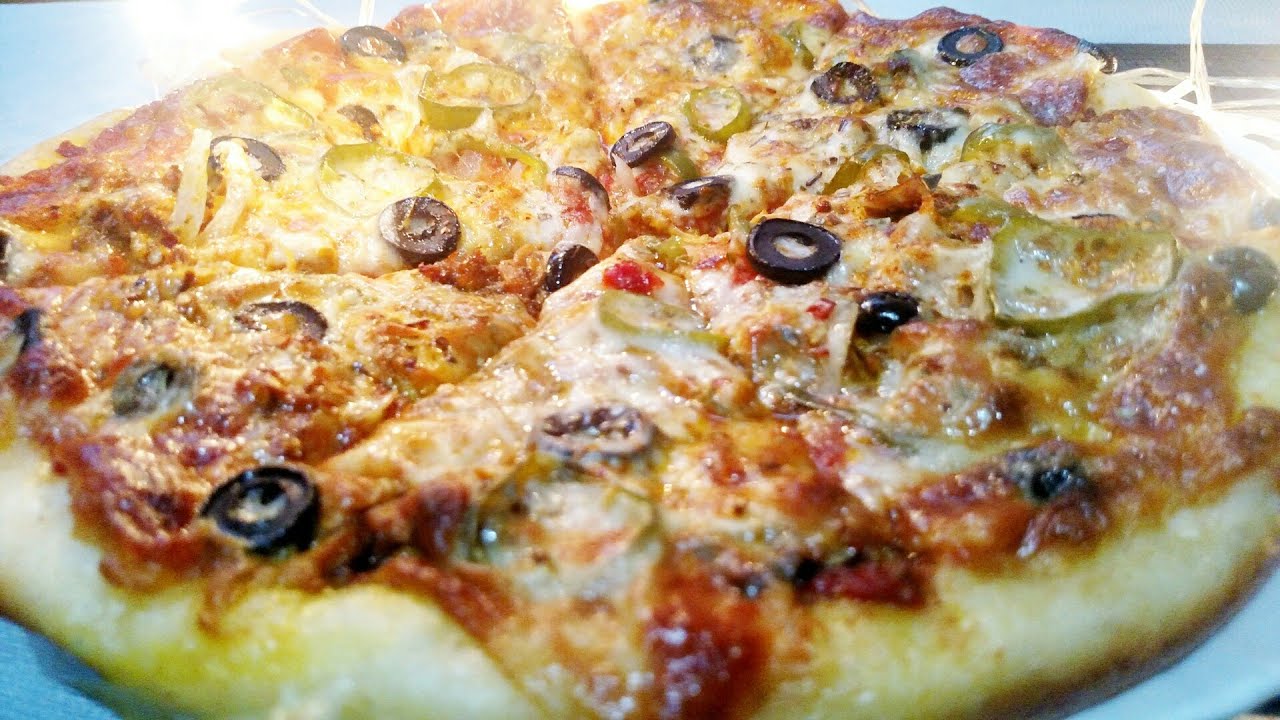 Homemade Thick Crust Pizza Recipe | The Best Homemade Pizza You'll Ever ...
