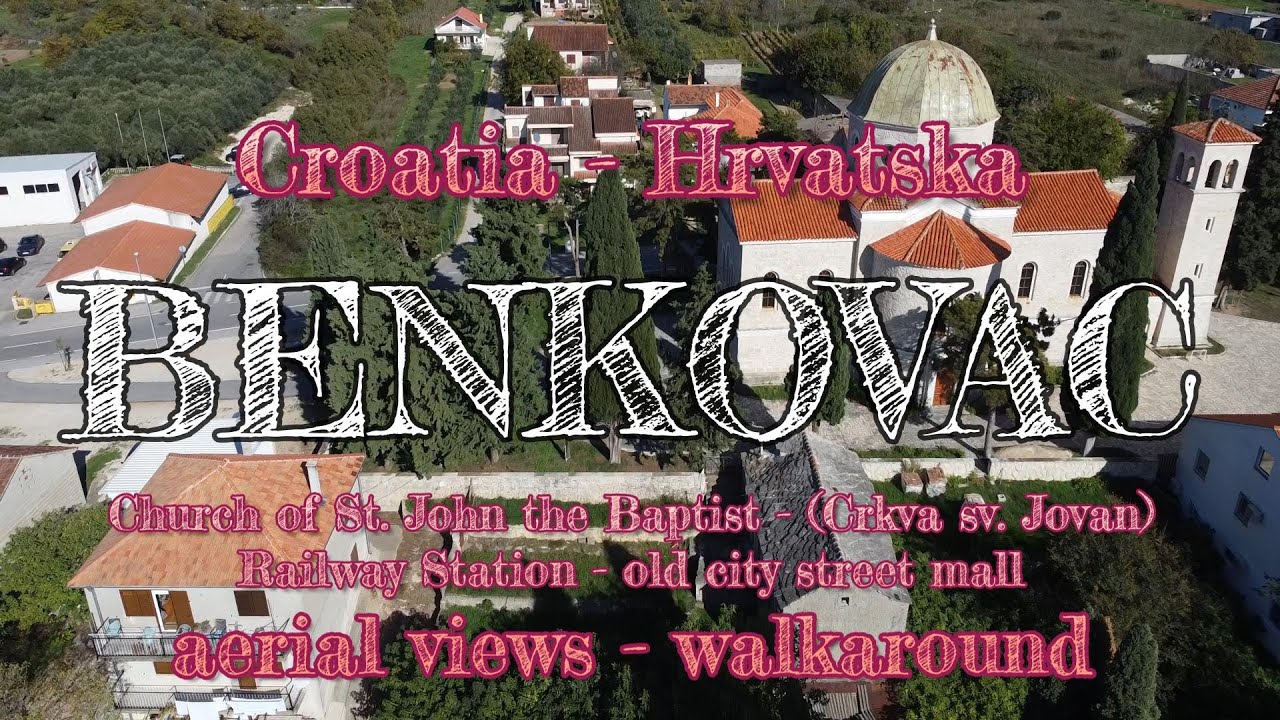 Aerial view - Walkaround : Church - Railway Station - Street Mall ...