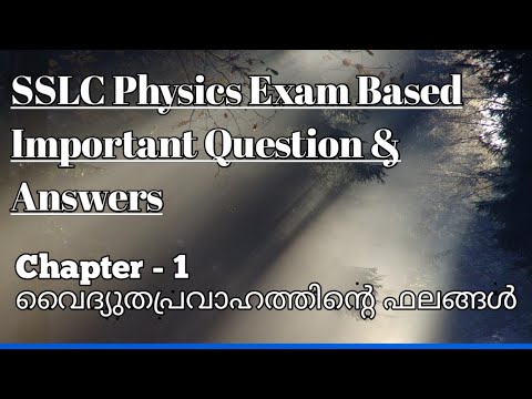 SSLC Physics Chapter 1 Exam Based Important Questions and Answers ...