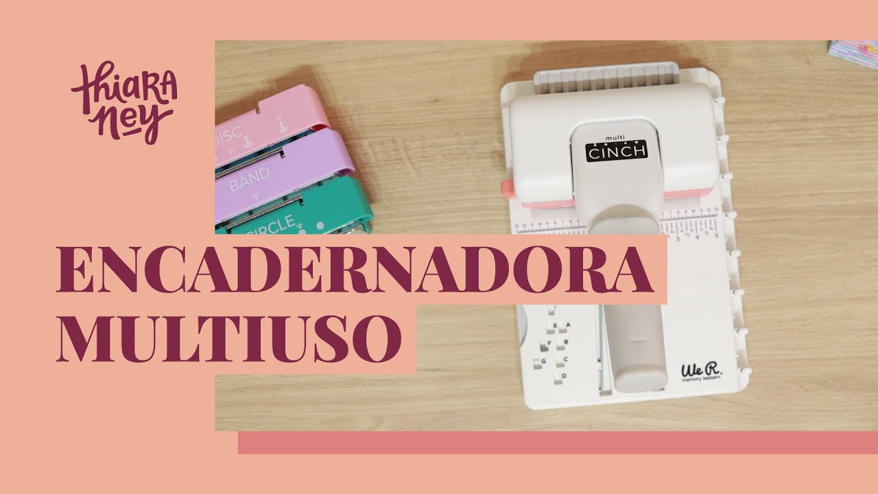 Como usar a encadernadora Multi Cinch da WeR para fazer bloquinhos ...