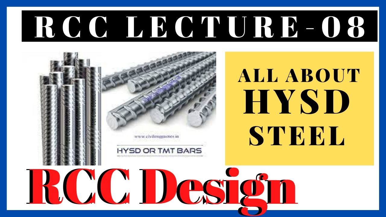 HYSD Steel Bar | Lecture 8 | Reinforced Cement Concrete I Concept_Civil ...