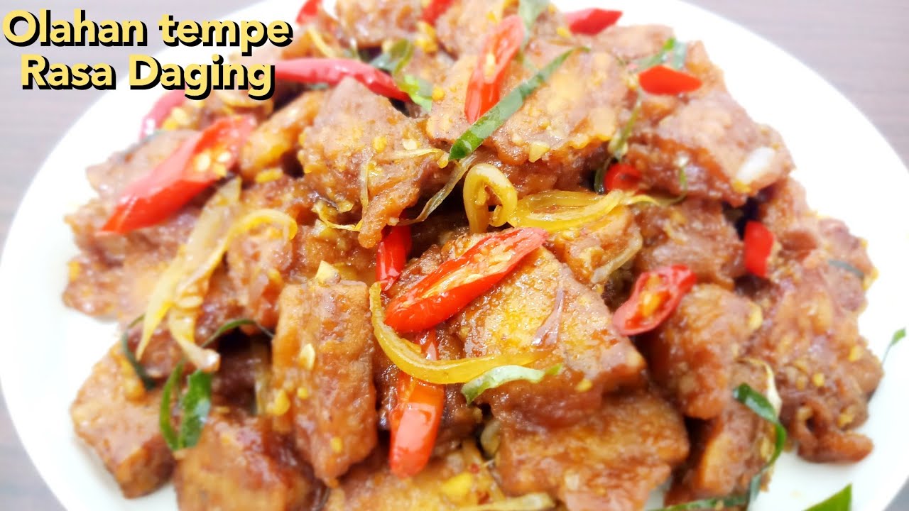 Menu Rumahan Enak Dan Simple || Olahan Tempe Rasa Daging - YouTube