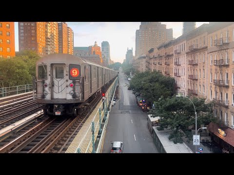 MTA NYCT Subway | South Ferry Bound R62A (9) Train Leaving 125th Street