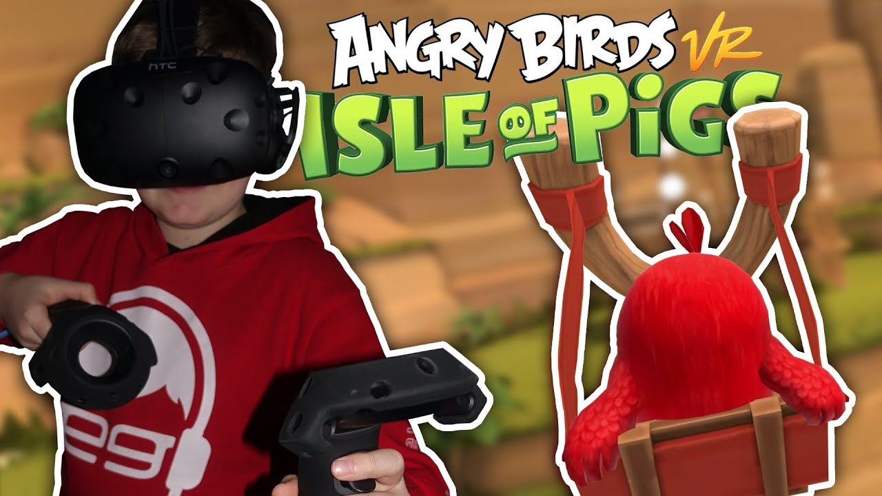 My first Virtual Reality video! - Angry Birds VR: Isle of Pigs - YouTube