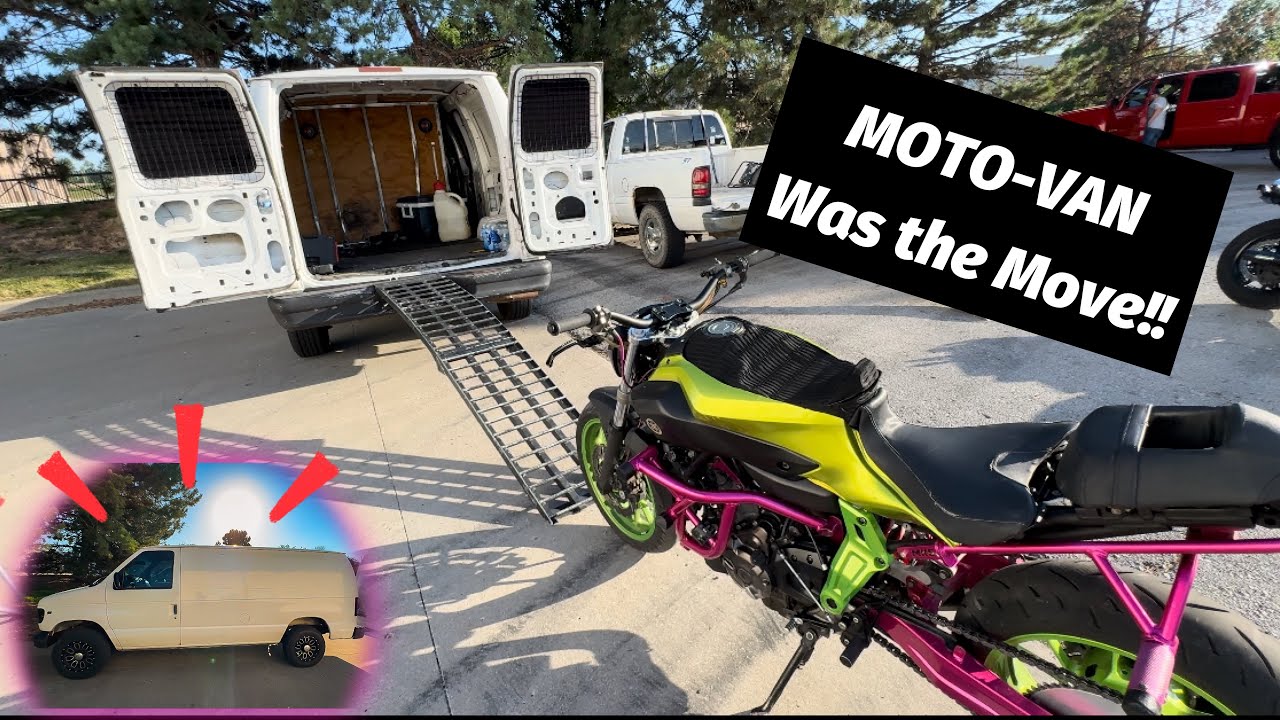 Bought a van for my stunt bike! #vanlife #motovan #motorcycles #yamaha ...