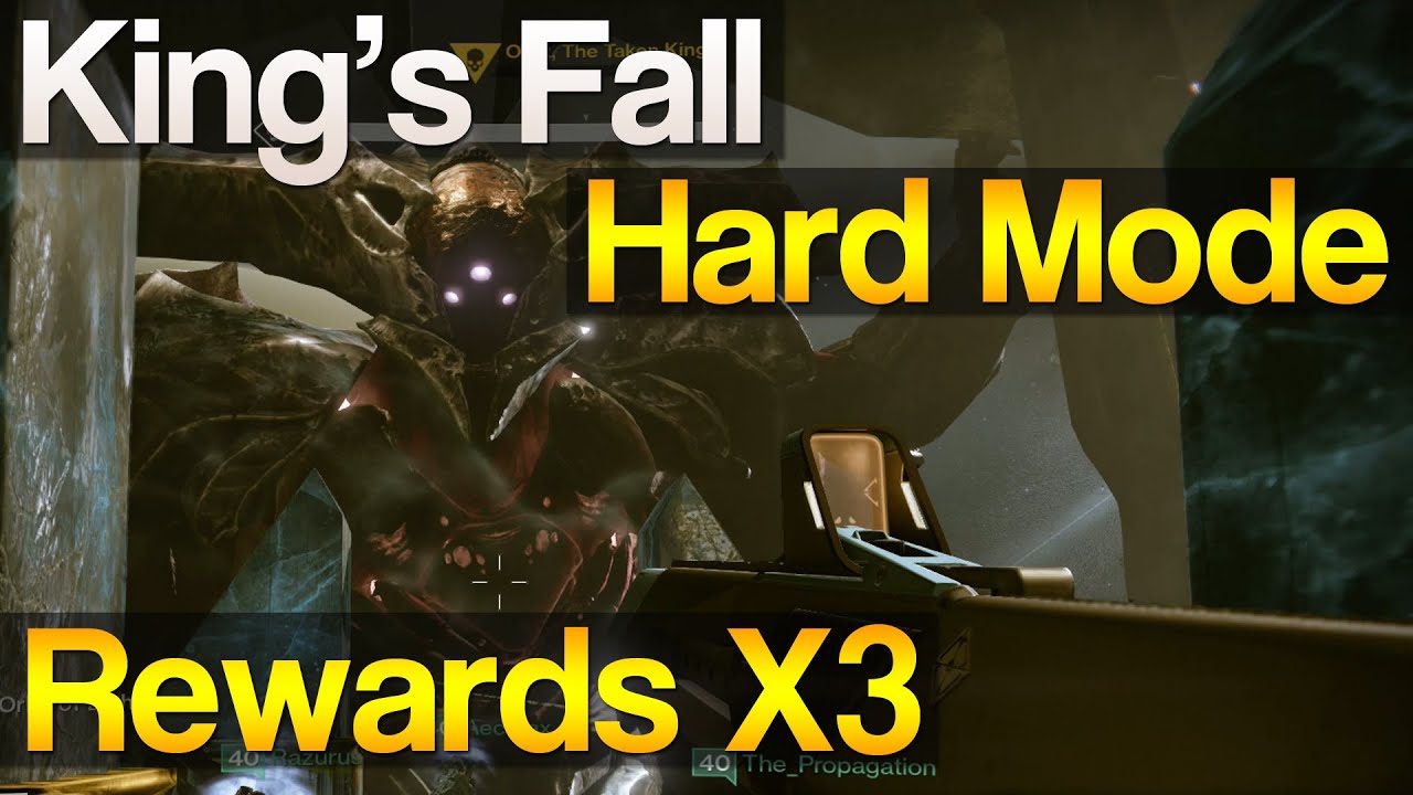 King's Fall Hard Mode Raid rewards X3 - So many 310+ drops! - YouTube
