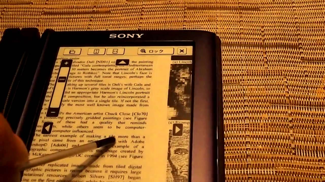 SONY Reader Pocket Edition (Japanese) - YouTube