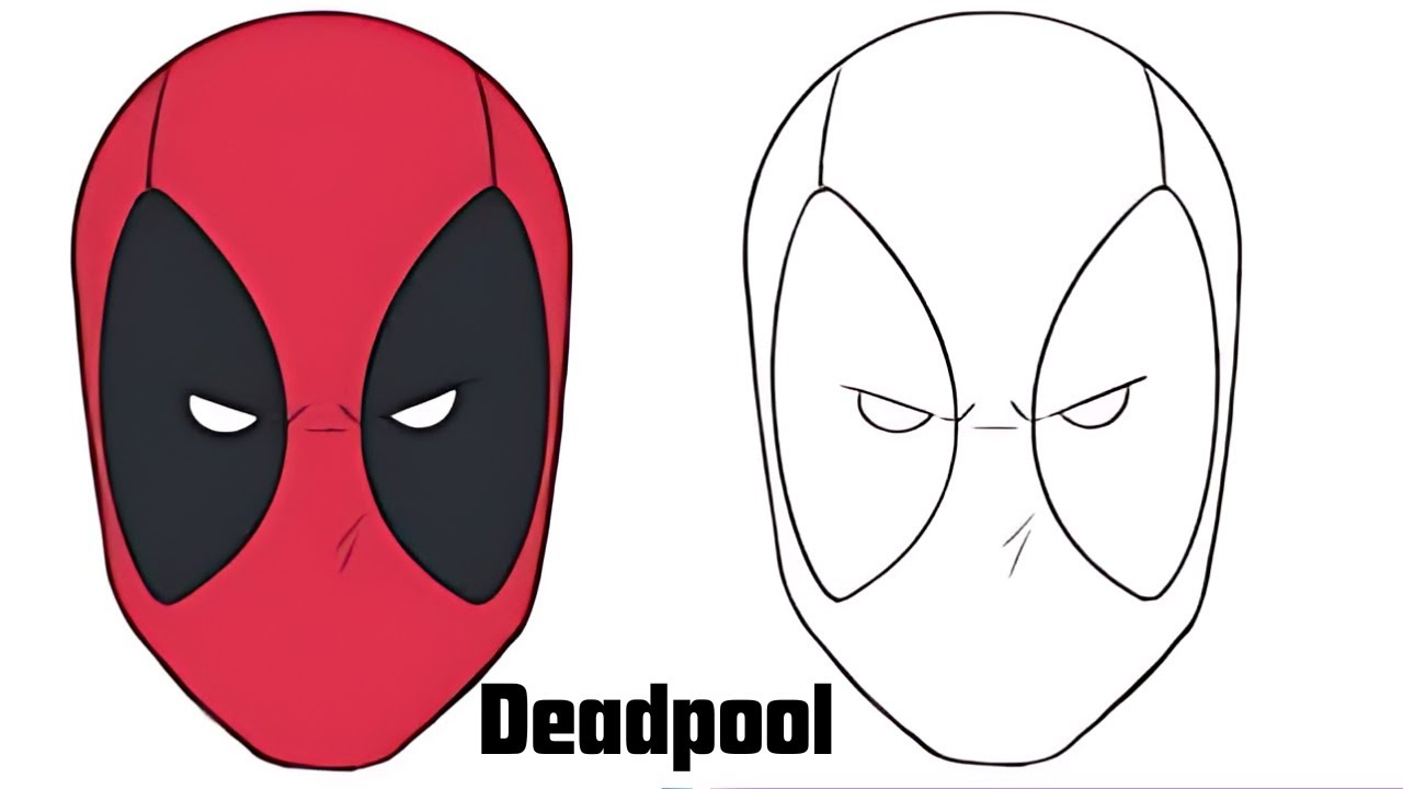 How to Draw Deadpool from Scratch - Step by Step Tutorial. Inspired by ...