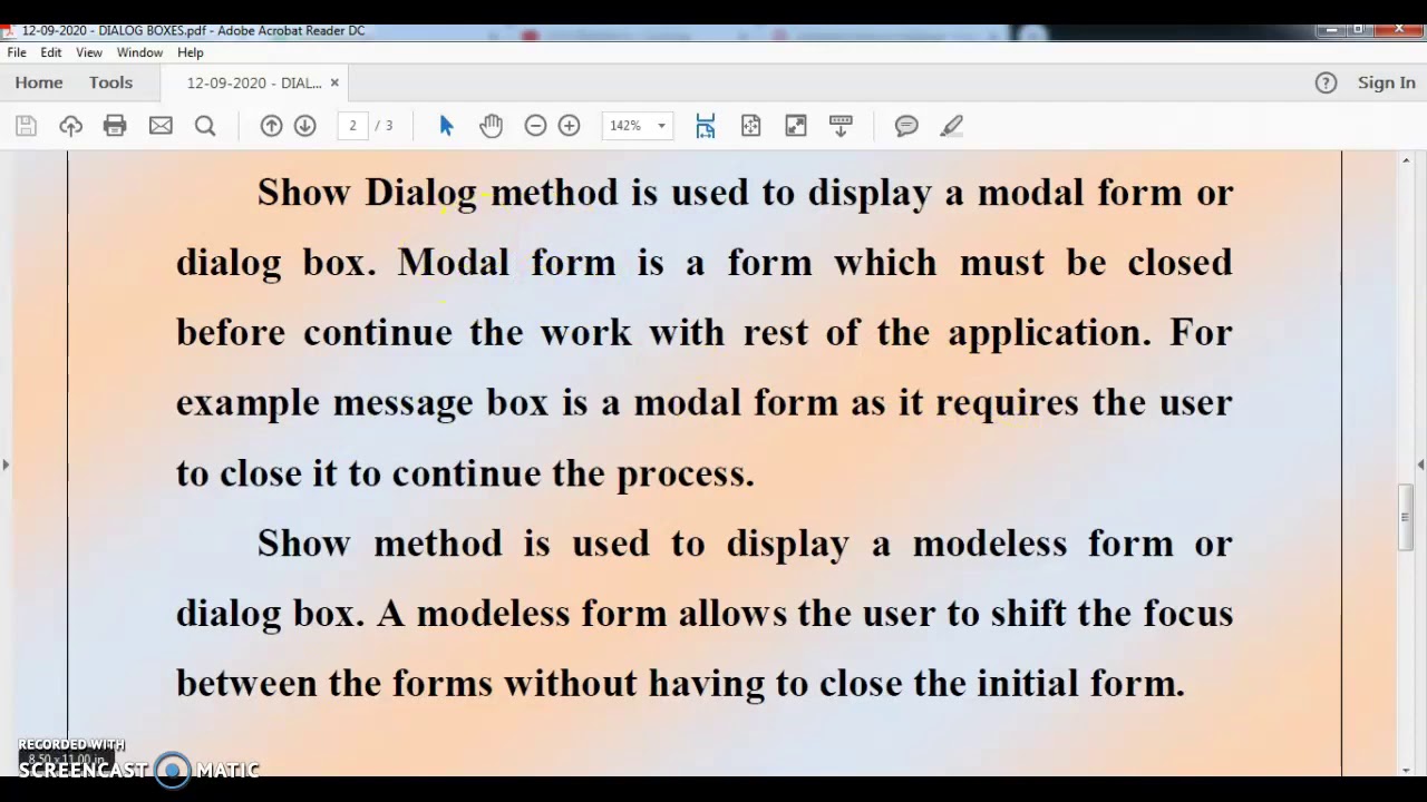 DIALOG BOXES IN VISUAL STUDIO - YouTube