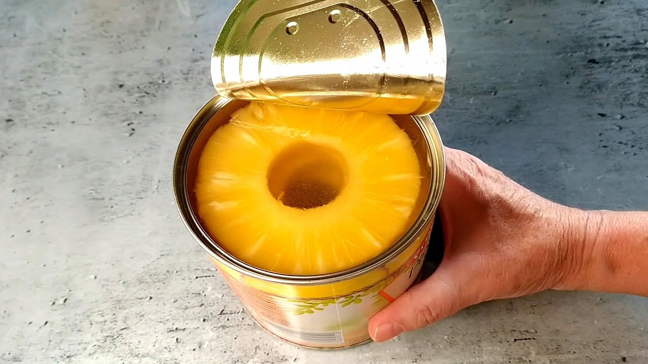 INCREÍBLE RECETA CON UN BOTE DE PIÑA, SIN HORNO, 4 INGREDIENTES ...