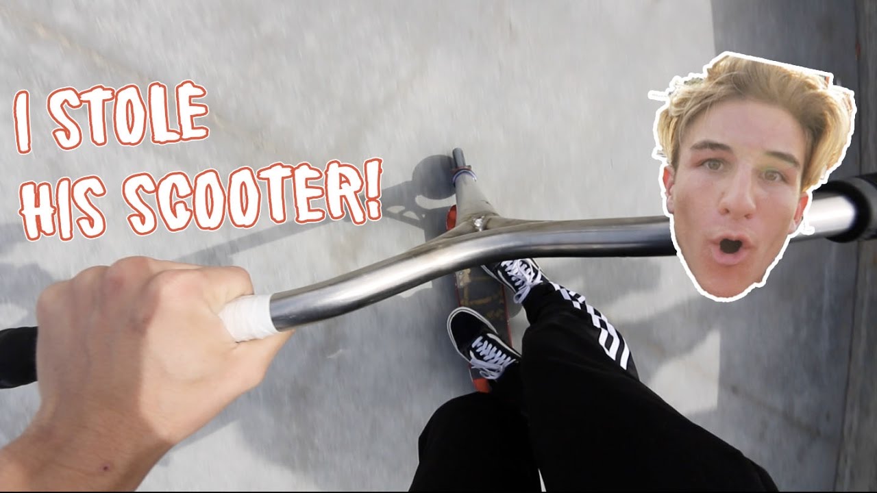 I STOLE JAKE ANGELES SCOOTER!!! - YouTube