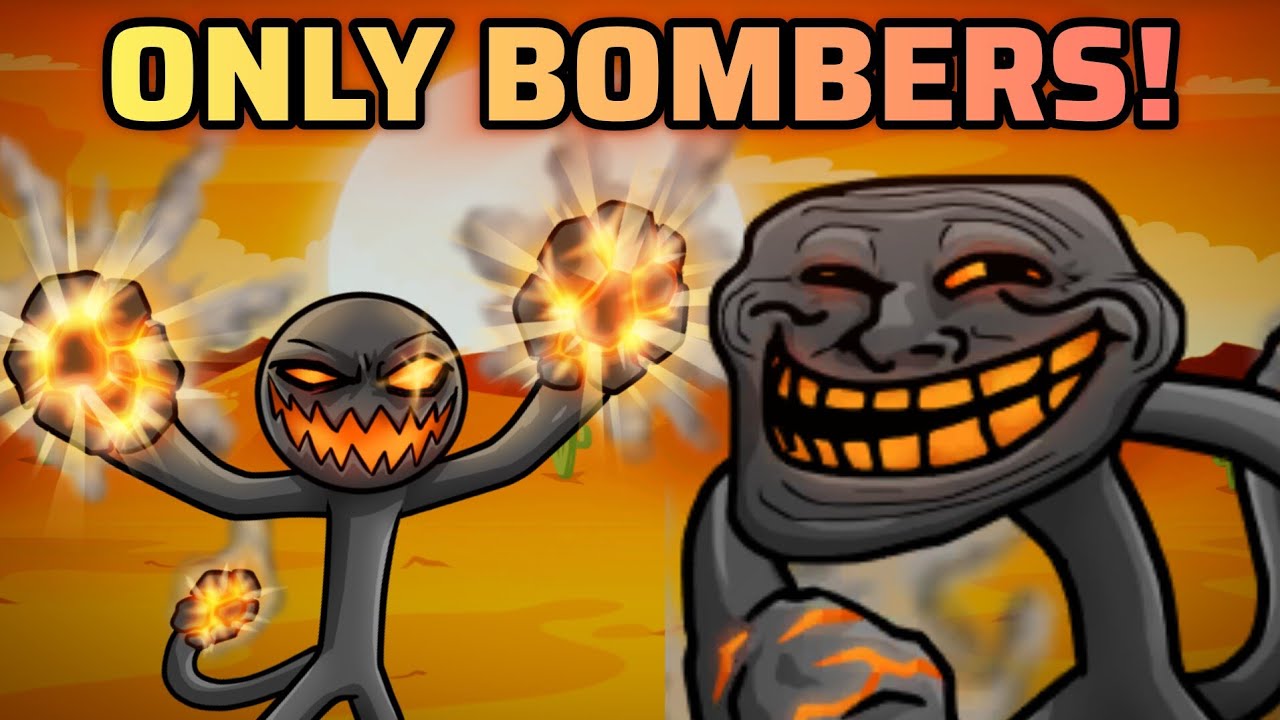 Troll Bomber Challenge In 2v2! Stick War: Saga Only Using Bombers ...