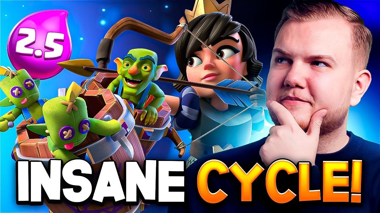 2.5 FAST LOG BAIT CYCLE DECK IN CLASH ROYALE! - YouTube