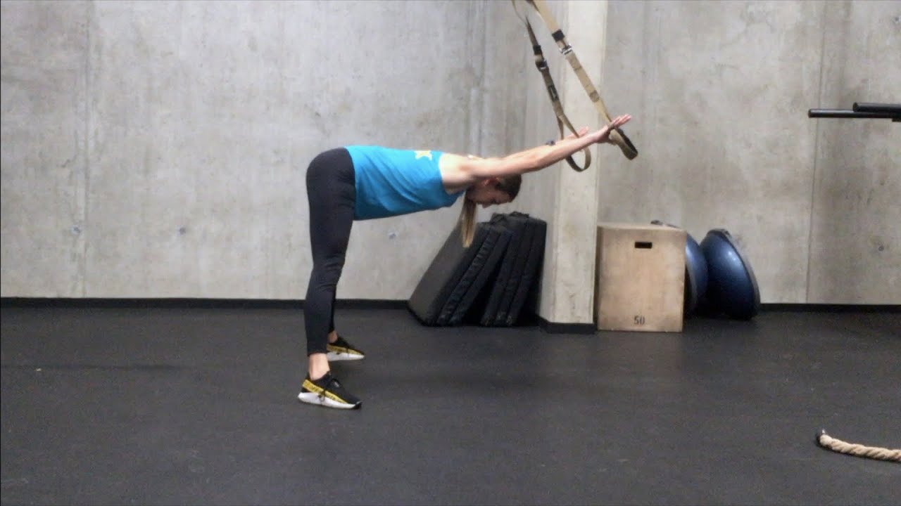 TRX for YOGA - Wide Straddle Forward Fold - Flow Series - YouTube