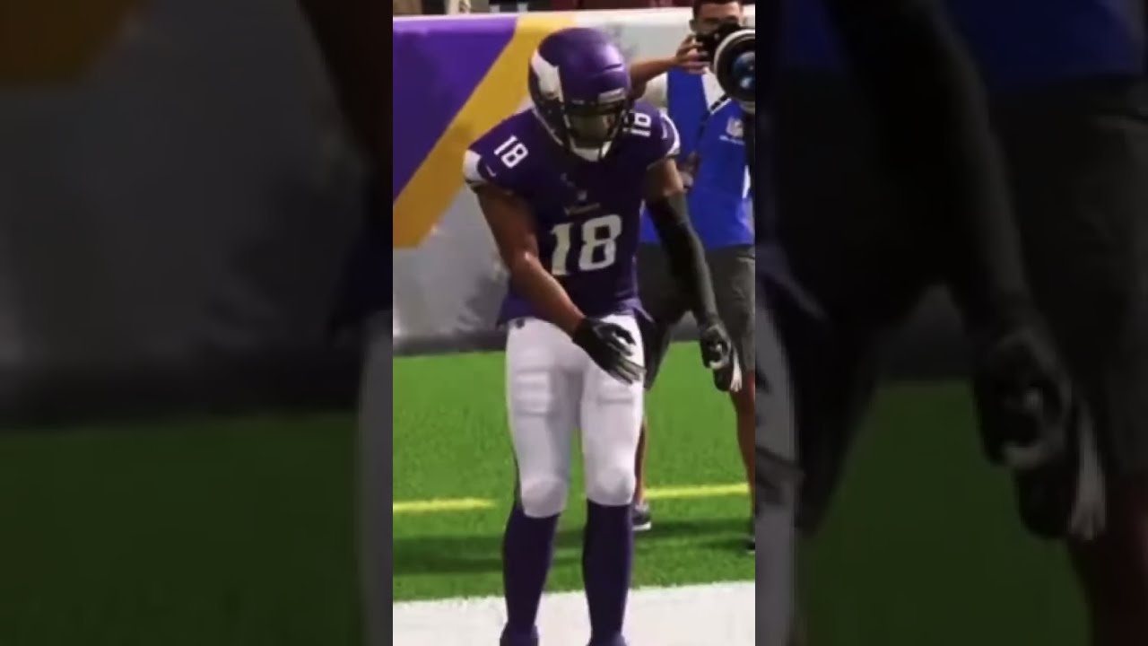 Justin Jefferson Madden 23 Griddy Celebration Dance - YouTube