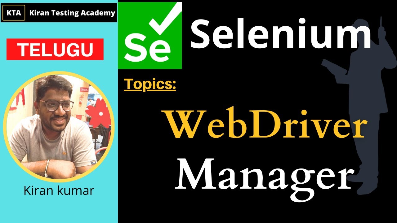 Webdriver Manager In Selenium Selenium Telugu Classes Youtube 2946