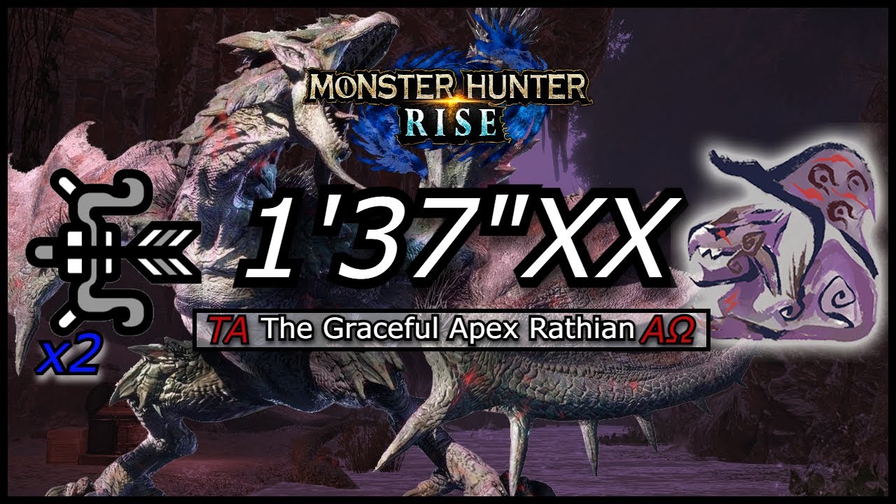 MHRise Xbox | TA Rules Apex Rathian (Base Game) - 1’37 | Bow Duo - YouTube