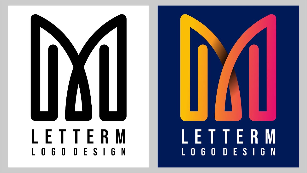 CorelDraw Tips & Tricks - Logo Design - Letter M Logo Design - YouTube