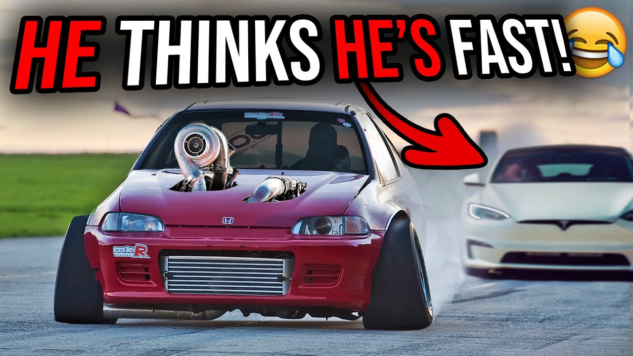 When You THINK You Are FAST But You DRIVE A TESLA! - YouTube