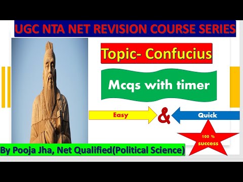 MCQ ON CONFUCIUS/QUIZ/REVISION COURSE SERIES FOR UGC NET POLITICAL ...