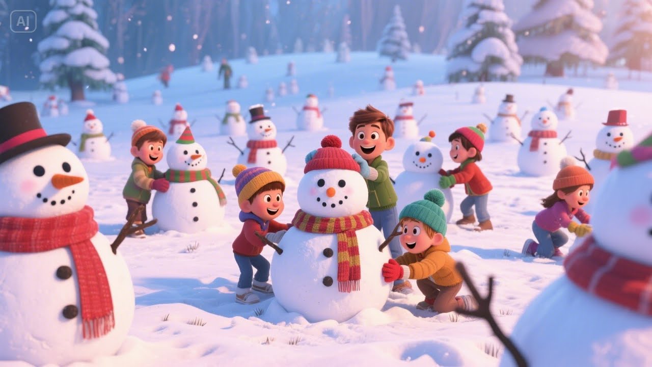 Build a Snowman — Frosty’s Happy Dance! | Joyful Winter Nursery Rhyme ...