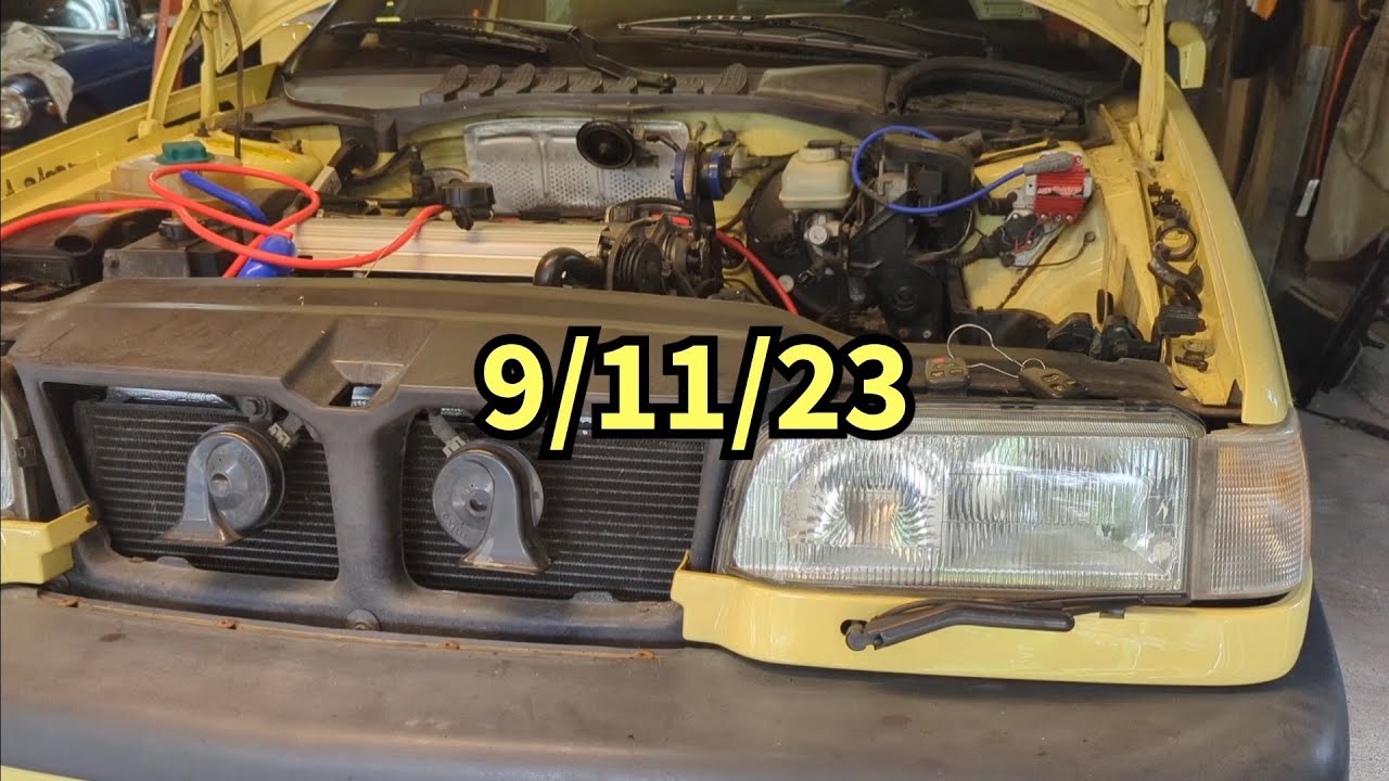 Almost finished with the yellow Volvo 850 T-5R mods. Installed axles ...
