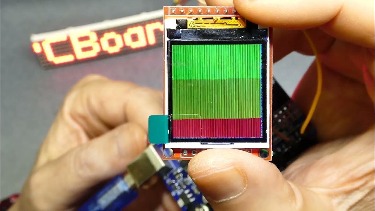 Ili9163c 144 Tft Lcd Display Hooked Up To A Uno Youtube