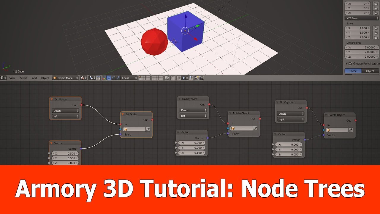 Armory 3d Engine Tutorial Node Trees Youtube