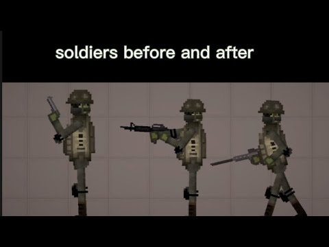 melon playground soldiers before vs after - YouTube