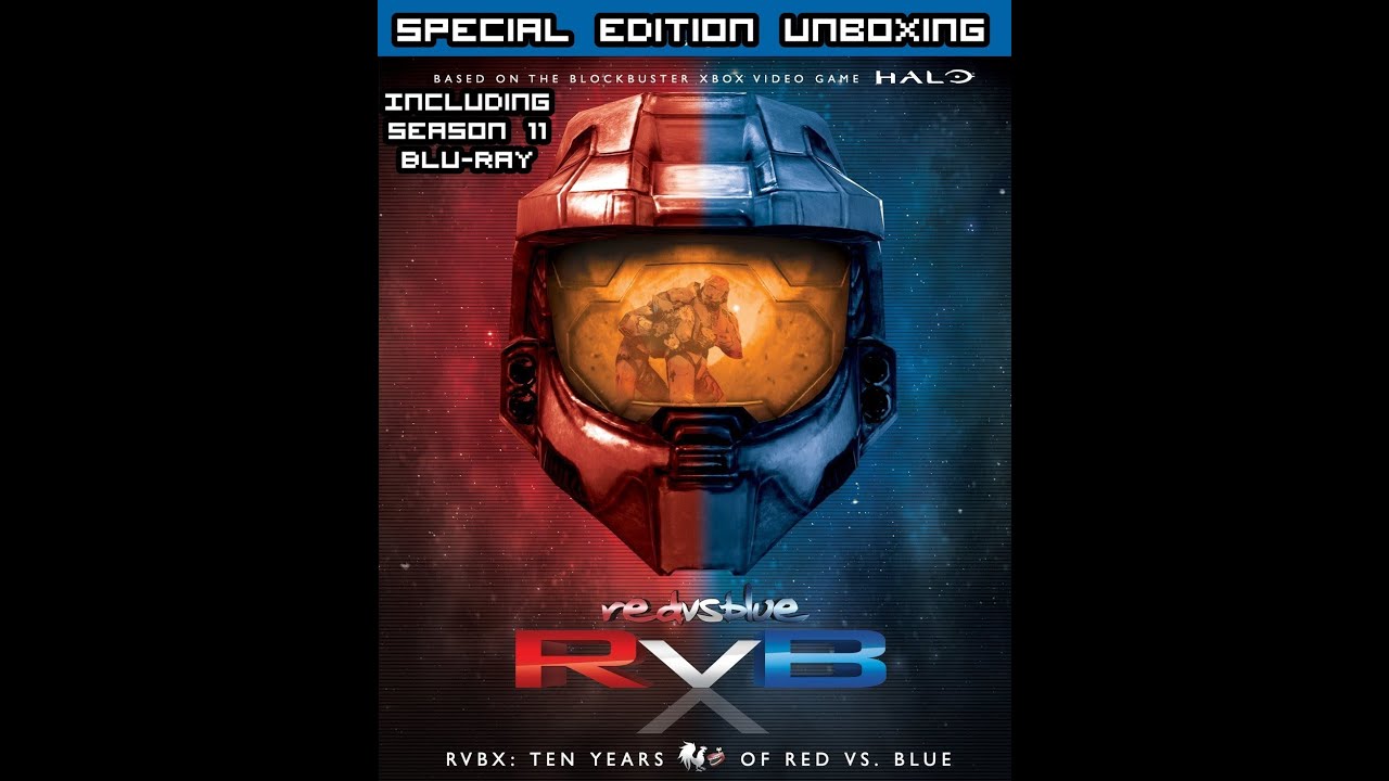 RvBX: Ten years of Red vs Blue & RvB Season 11 Blu-Ray unboxing - YouTube