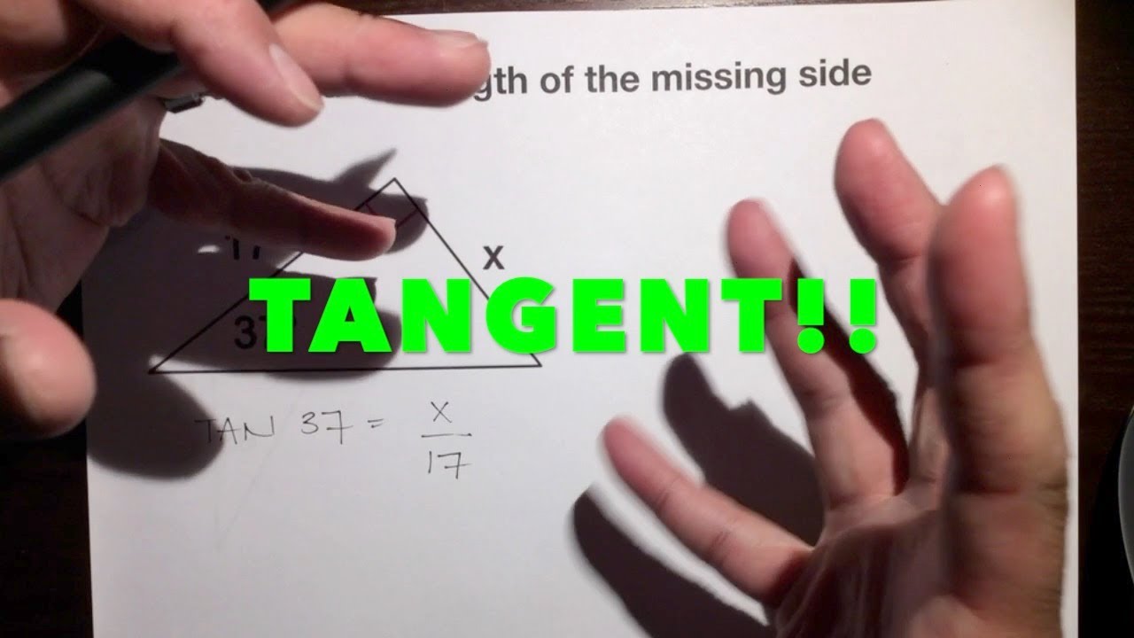 Using Tangent to Find a Missing Side - YouTube