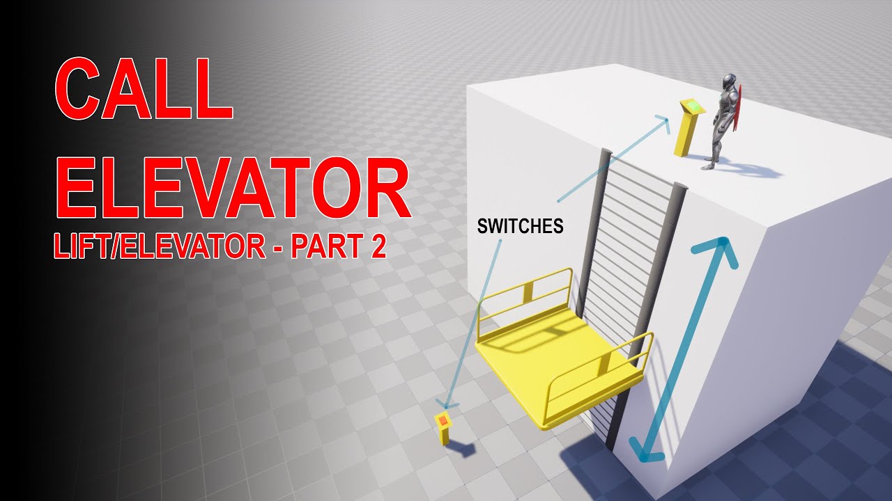 Unreal Engine 5 - Lift/Elevator Tutorial #2 - Call Elevator Switch - YouTube