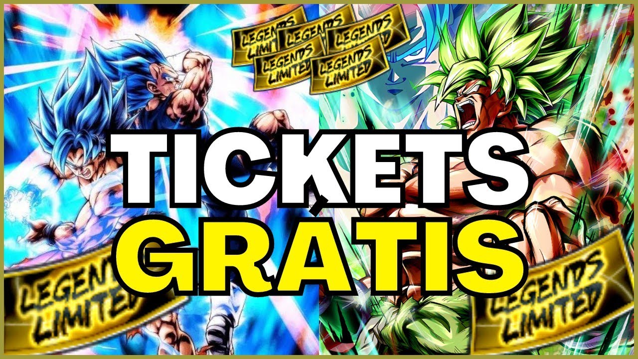 COMO PEGAR OS 20 TICKETS LEGENDS LIMITADO GRÁTIS NO DRAGON BALL LEGENDS ...