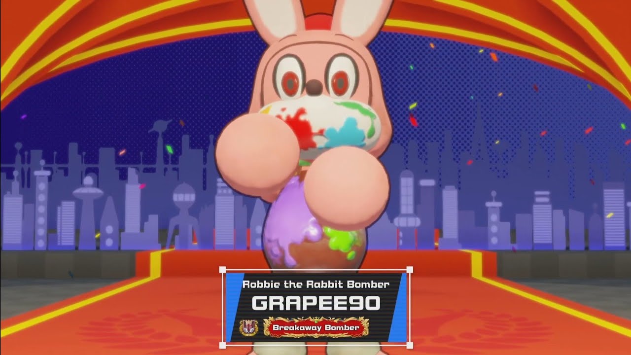 [1086] SUPER BOMBERMAN R 2, Battle 64 Win With Robbie the Rabbit Bomber ...