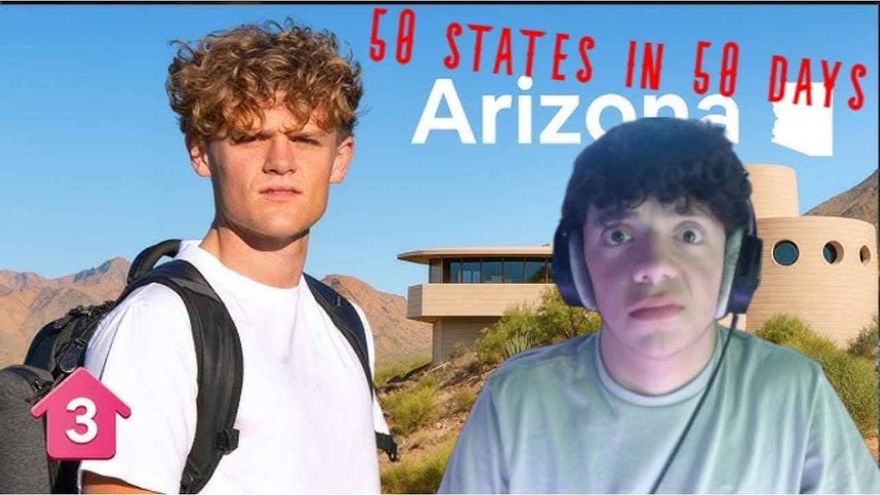 Ryan Trahan Try's 50 states in 50 days - YouTube