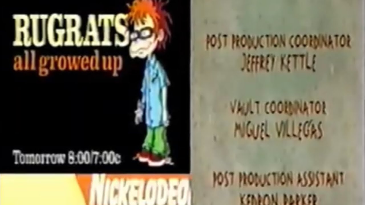 Nickelodeon "Rugrats/All Growed Up" Split-Screen Credits (July 21, 2001 ...