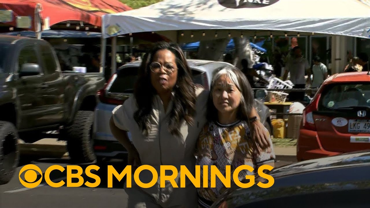 Oprah Winfrey, Tony Dokoupil speak with Maui volunteers and survivors ...