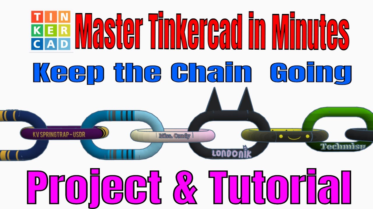 Keep the Chain Going Tinkercad project and Tutorial - YouTube