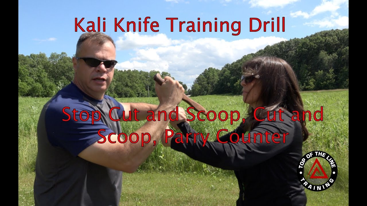Kali Knife Deadly Training Drill Stop Cut Scoop, Cut Scoop, and Parry ...