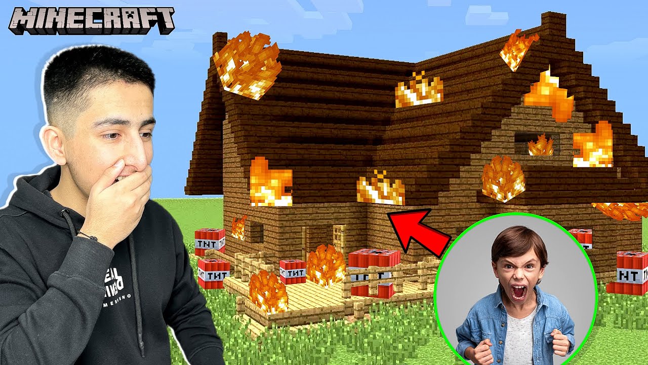 I Destroyed Minecraft Streamer Base In His Live🤣🤬 - YouTube