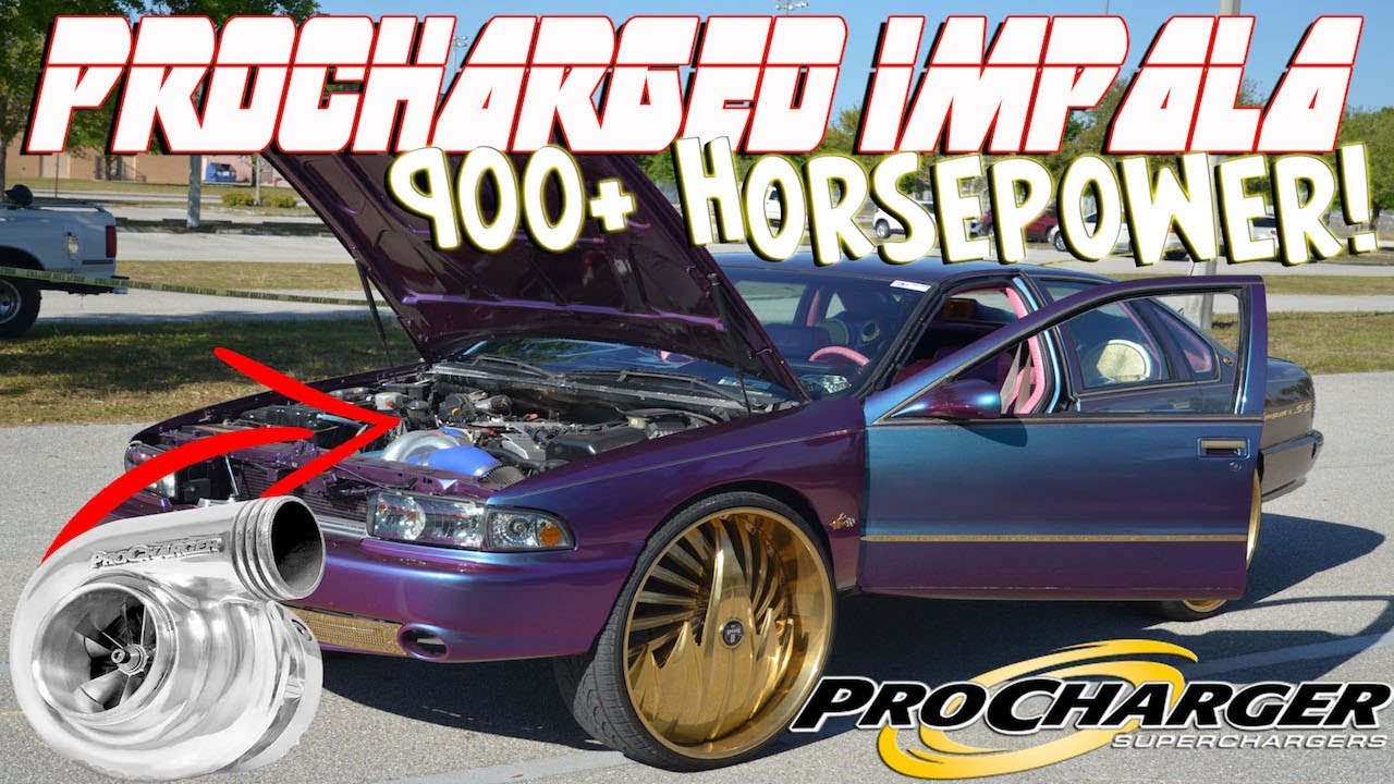 900+ Horsepower Chevy Impala on Gold 30 inch wheels! - YouTube